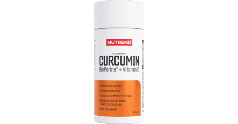 Nutrend Curcumin + Vitamín D 60 capsules | BodyWorld.eu