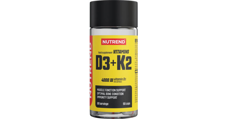 Nutrend Vitamins D3+K2 90 kapslí | BodyWorld.cz