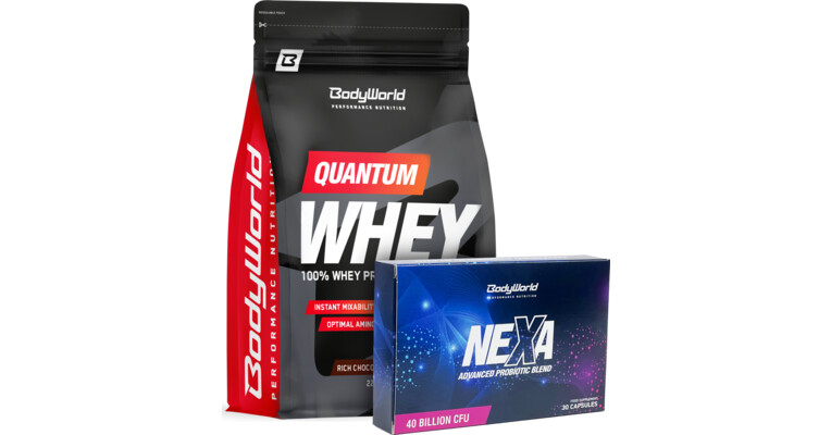 BodyWorld Quantum Whey Protein 2270 g + Nexa Probiotic 30 capsules FREE ...